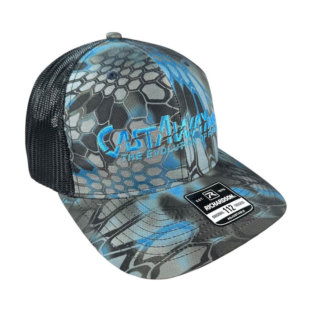 CastAway Trucker Hat - Kryptek: Neptune/Black – CastawayRods