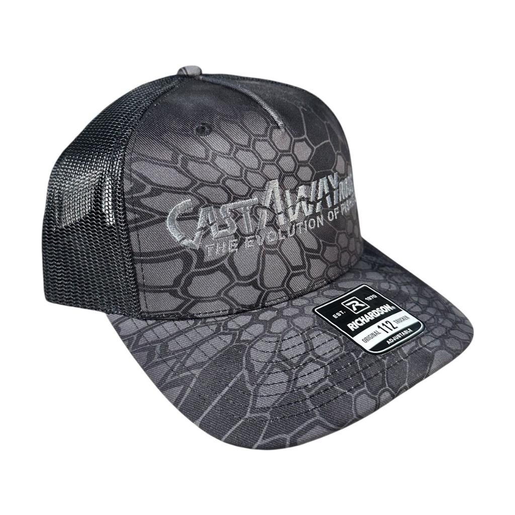 CastAway Trucker Hat - Kryptek: Typhon/Black – CastawayRods